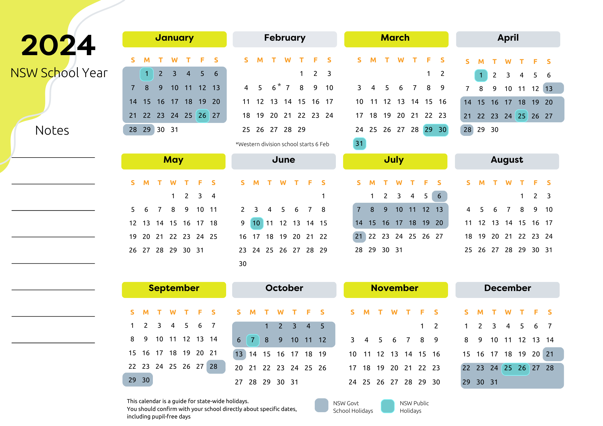 School Dates 2026 Act Dates