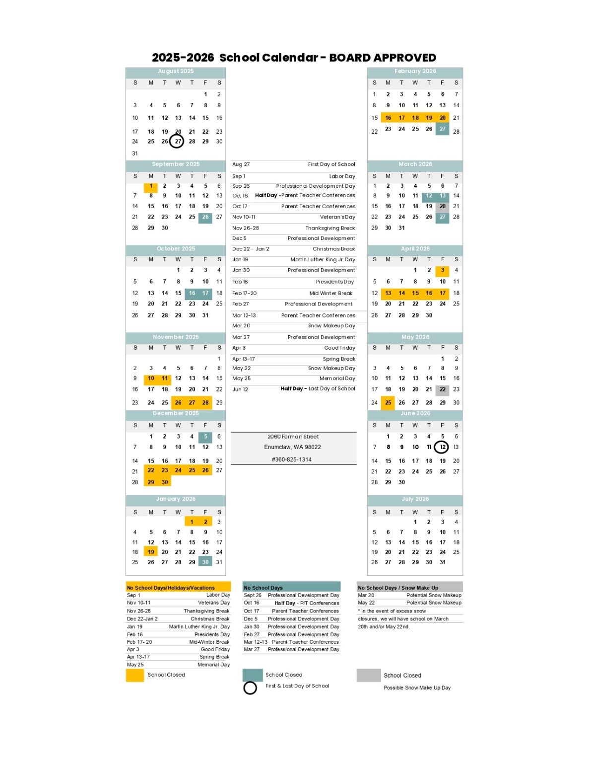Alinjarra Primary School Calendar 2025-2026 [Academic Year]