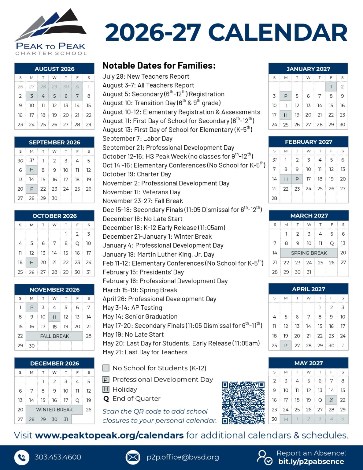 Boulder Valley Schools Calendar 2026-2027 [District Year]